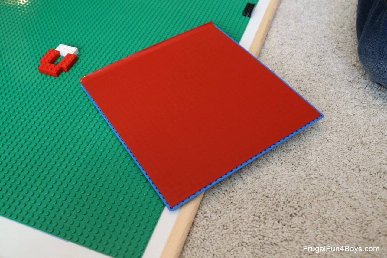 Easy DIY LEGO Wall & Play Board - Frugal Fun For Boys and Girls