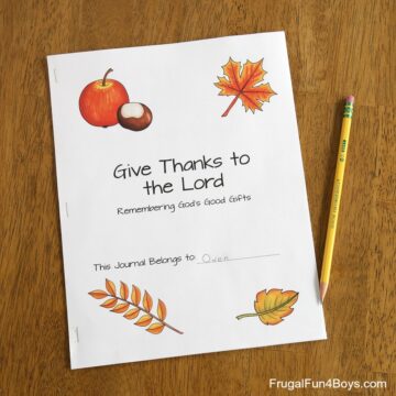 Printable Gratitude Journal for Kids - Frugal Fun For Boys and Girls