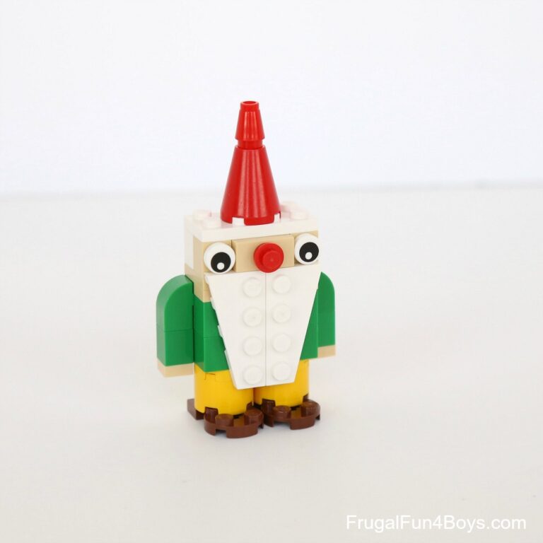 Build a LEGO Gnome Garden - Frugal Fun For Boys and Girls