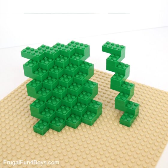Build Math Patterns with LEGO Bricks - Frugal Fun For Boys and Girls