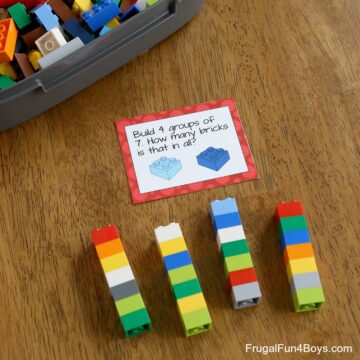 LEGO Math Printable Challenge Cards - Frugal Fun For Boys and Girls
