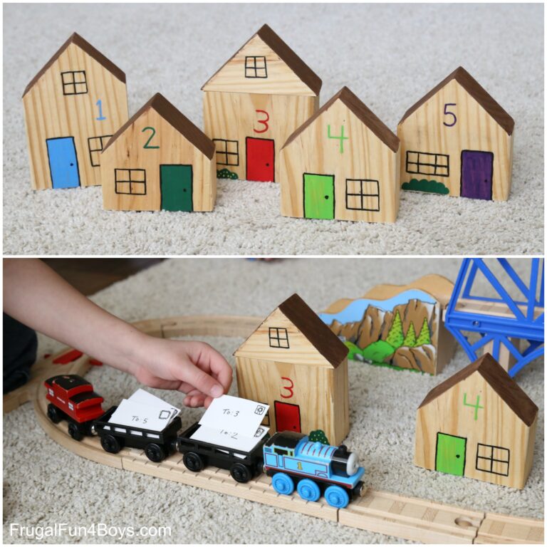 Preschool Math with Number Houses - Frugal Fun For Boys and Girls