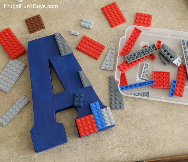How to Make a Letter Mosaic with LEGO Bricks - Frugal Fun For Boys and ...