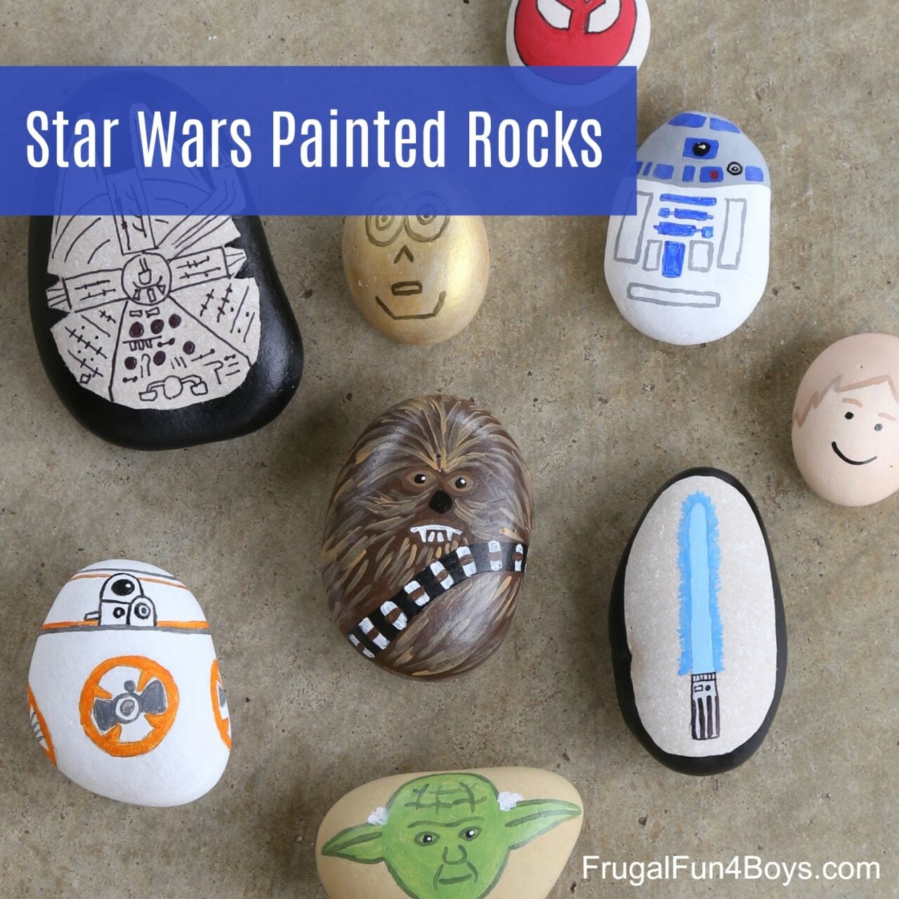 50+ Awesome Rock Painting Ideas - Frugal Fun For Boys and Girls