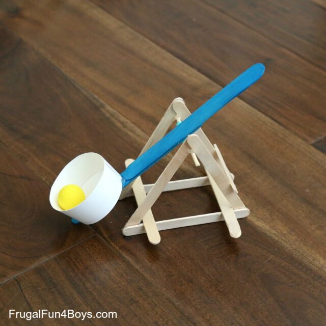 Build a Powerful Popsicle Stick Catapult - Frugal Fun For Boys and Girls