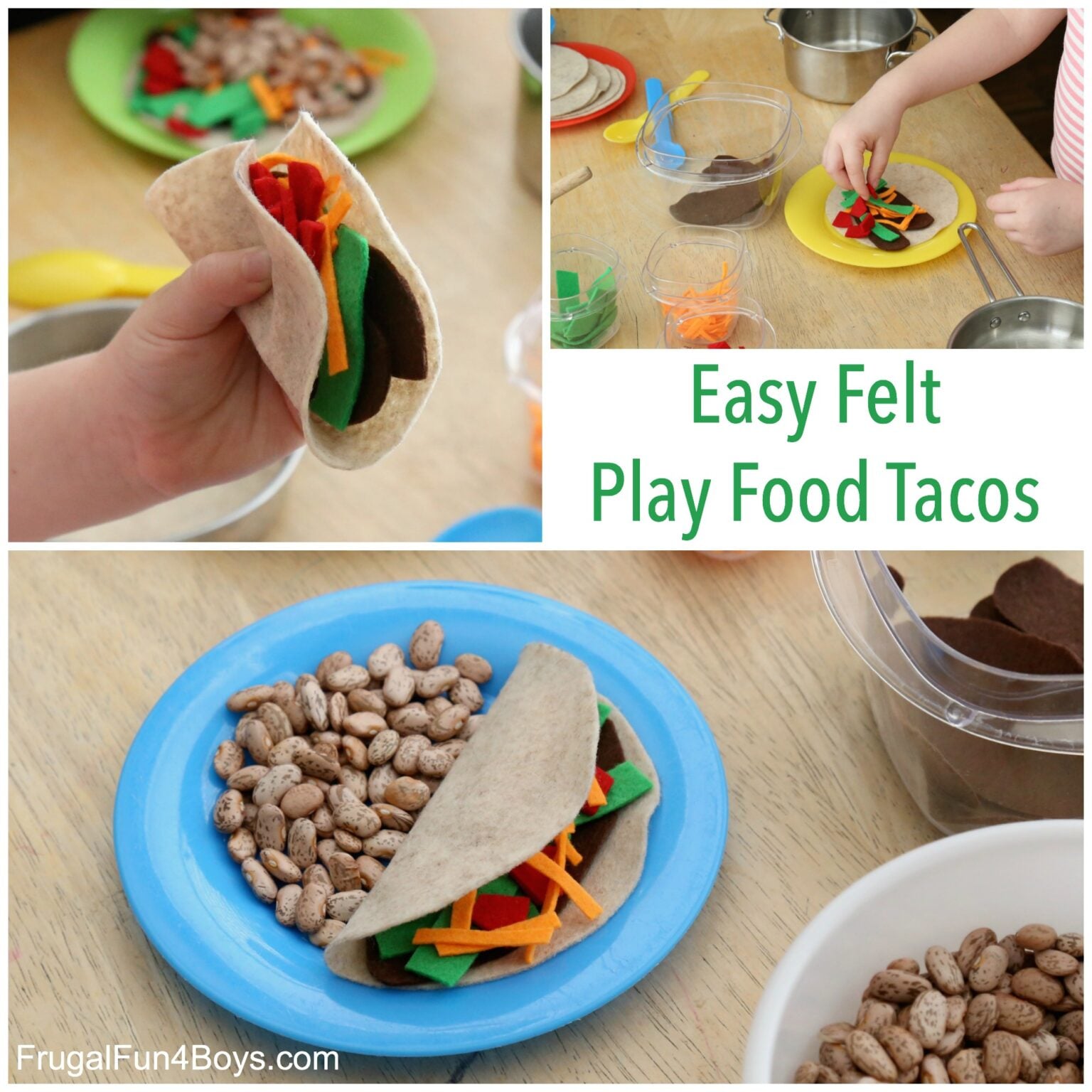 Let's Taco 'bout these awesome EASY play food tacos! - Frugal Fun For ...