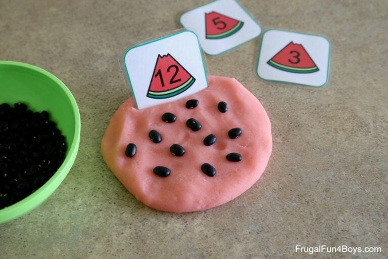 Watermelon Fine Motor Activities - Frugal Fun For Boys and Girls