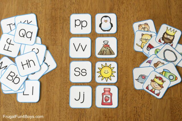 Printable Alphabet Memory Game Cards - Frugal Fun For Boys and Girls