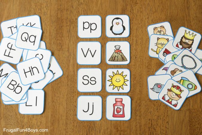 Printable Alphabet Memory Game Cards - Frugal Fun For Boys and Girls