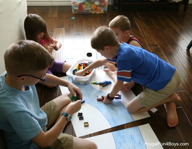 Do a LEGO Bridge Building Challenge! - Frugal Fun For Boys and Girls