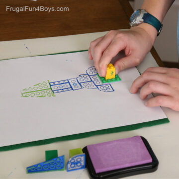 LEGO Stamping: It's Art with Bricks! - Frugal Fun For Boys and Girls