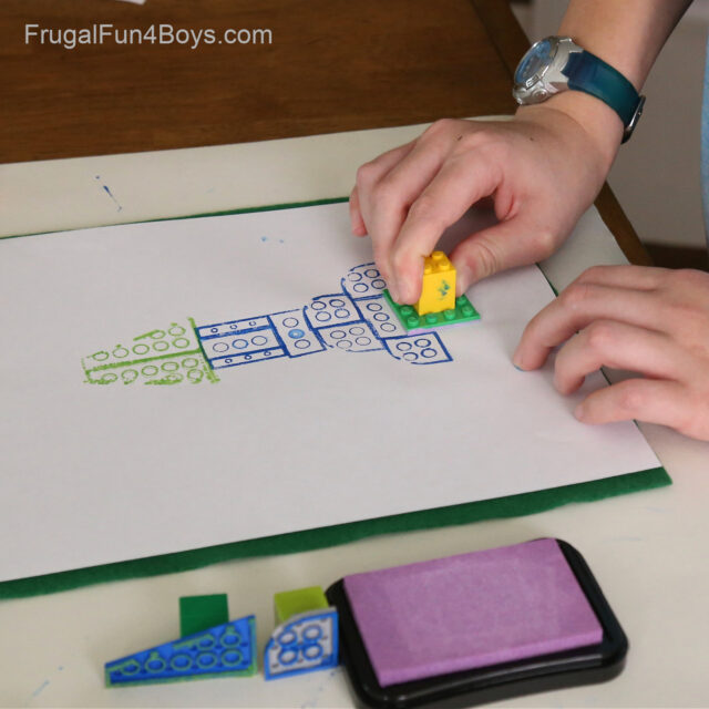LEGO Stamping: It's Art with Bricks! - Frugal Fun For Boys and Girls