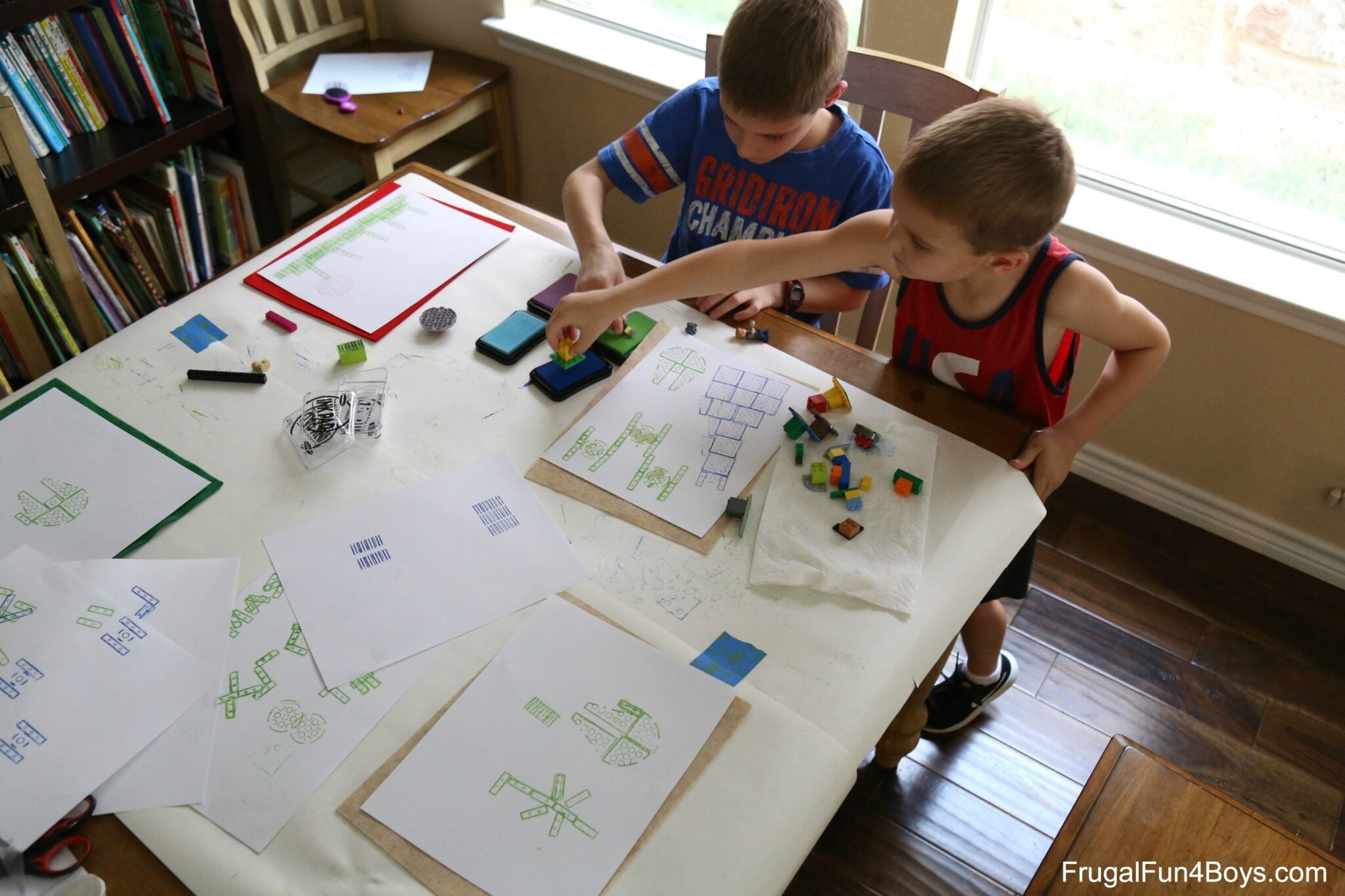 LEGO Stamping: It's Art with Bricks! - Frugal Fun For Boys and Girls