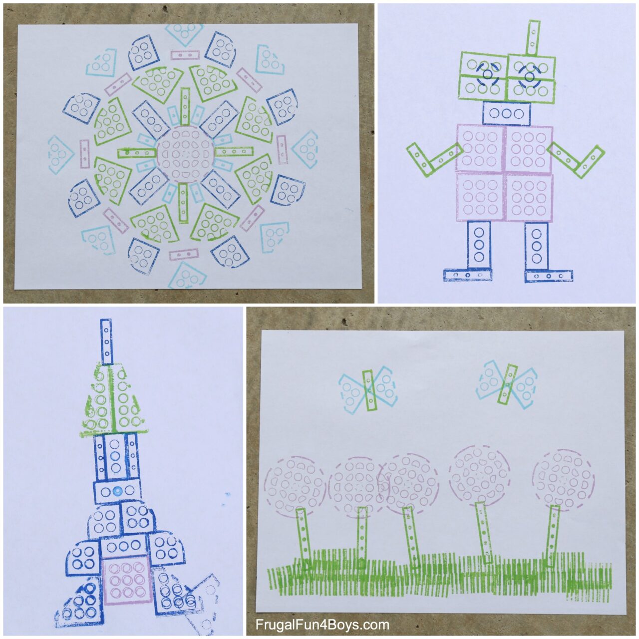 LEGO Stamping: It's Art with Bricks! - Frugal Fun For Boys and Girls