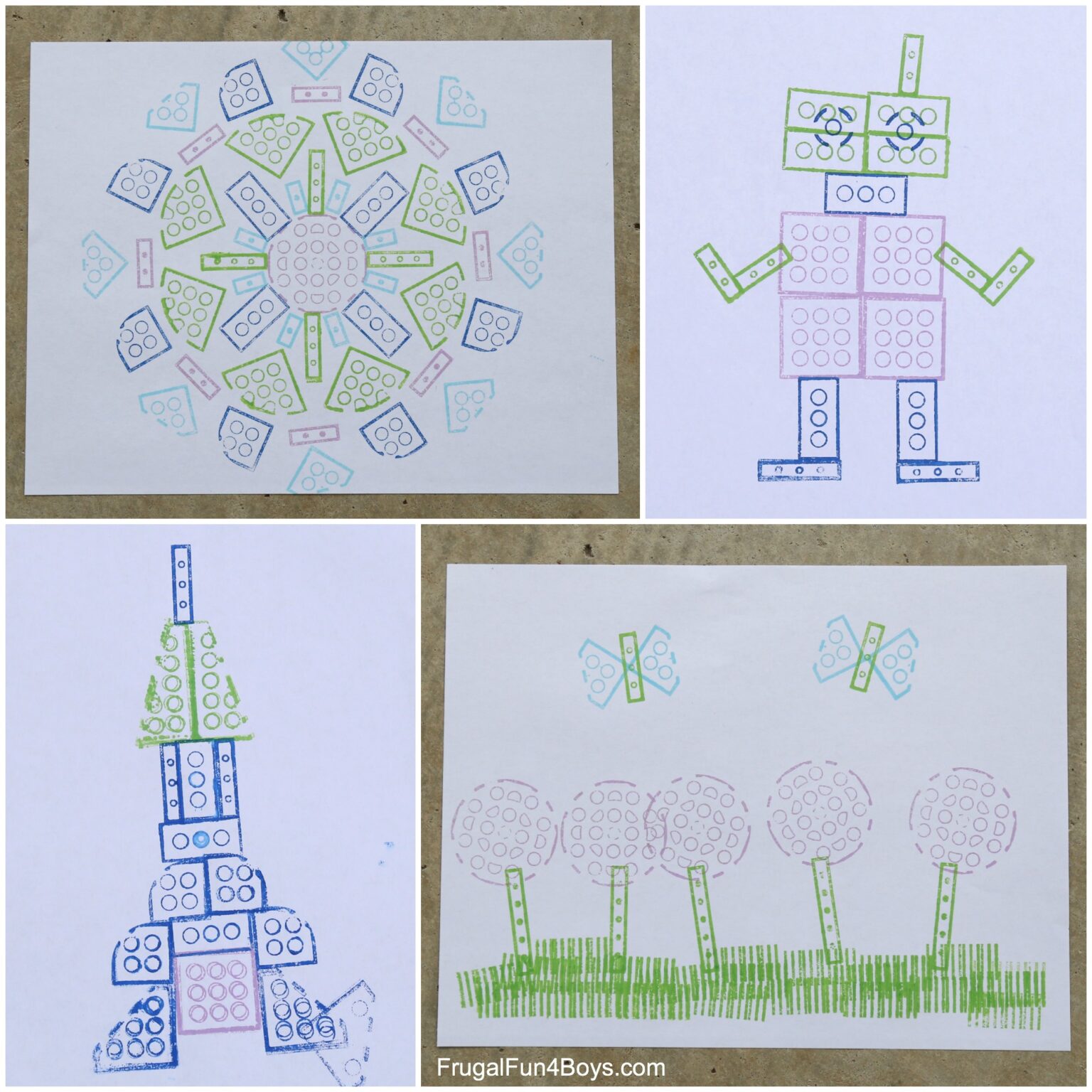 LEGO Stamping: It's Art with Bricks! - Frugal Fun For Boys and Girls