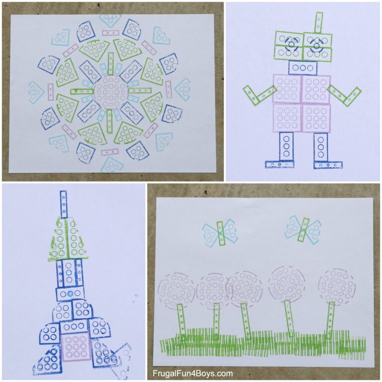 LEGO Stamping: It's Art with Bricks! - Frugal Fun For Boys and Girls