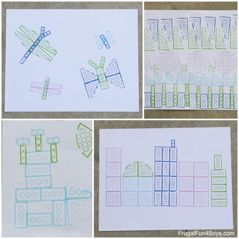 LEGO Stamping: It's Art with Bricks! - Frugal Fun For Boys and Girls