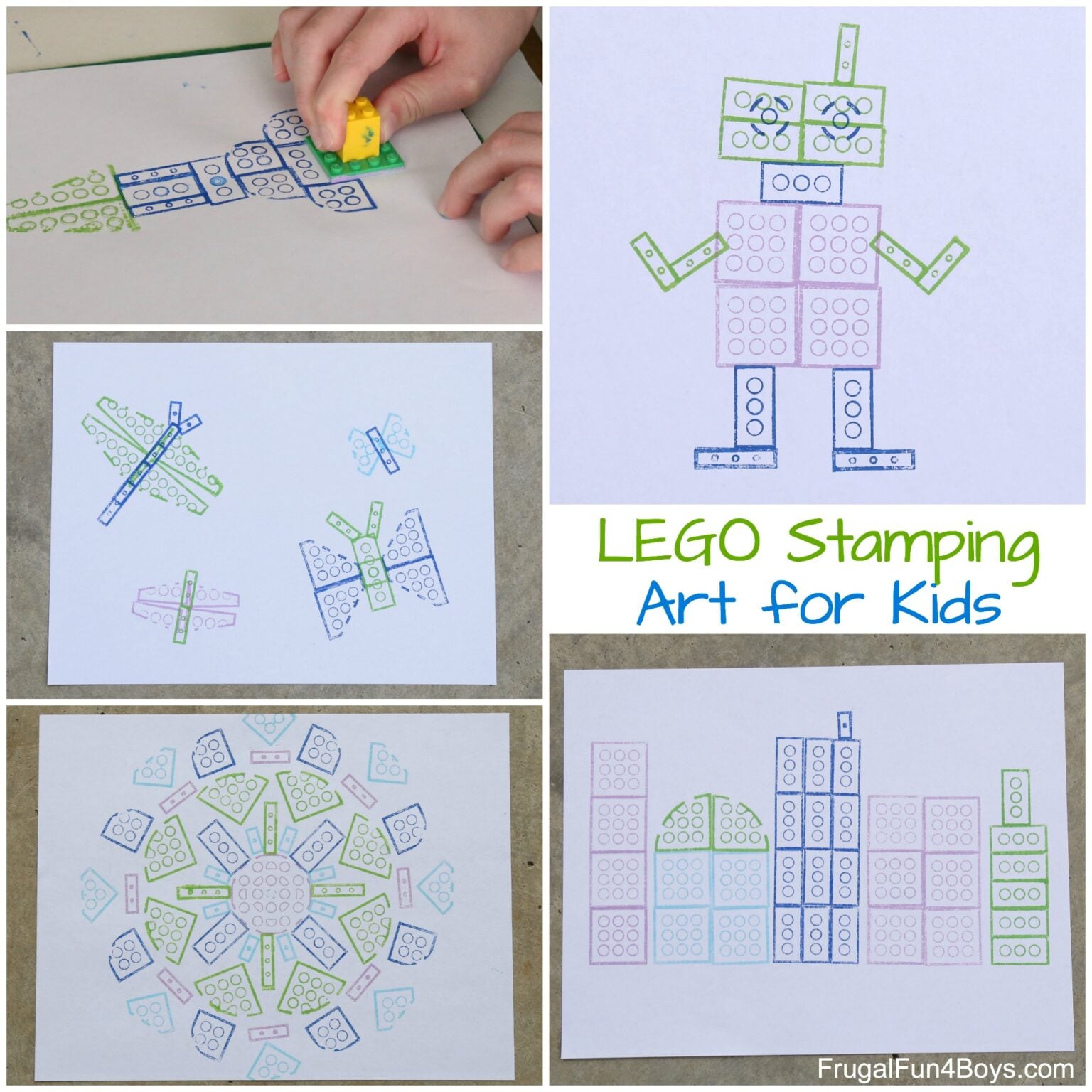 LEGO Stamping: It's Art with Bricks! - Frugal Fun For Boys and Girls