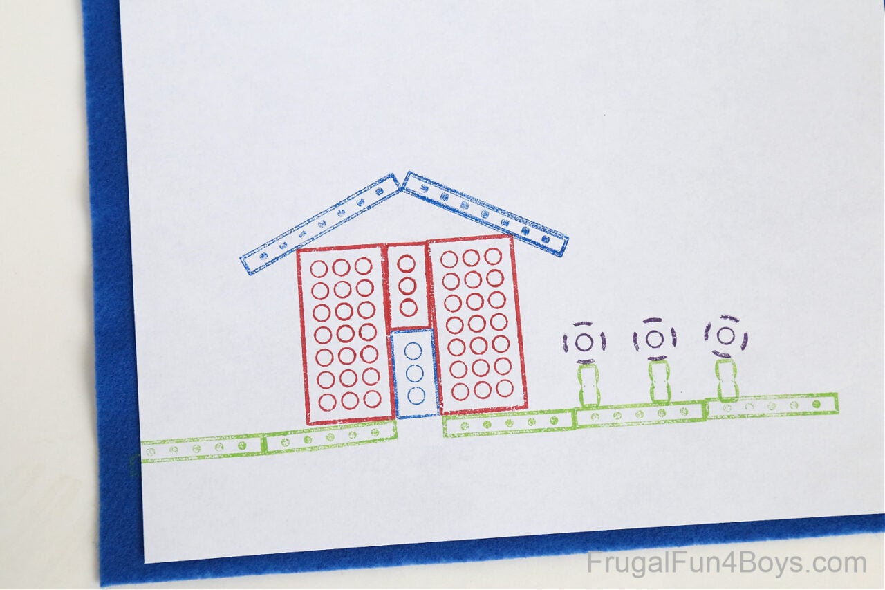 LEGO Stamping: It's Art with Bricks! - Frugal Fun For Boys and Girls