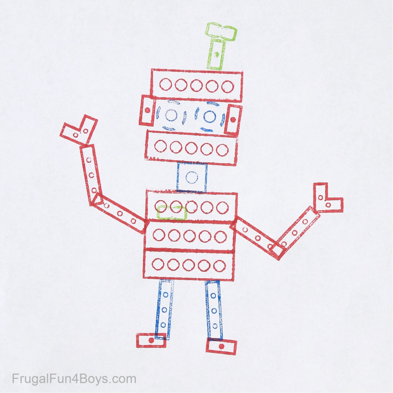 LEGO Stamping: It's Art with Bricks! - Frugal Fun For Boys and Girls