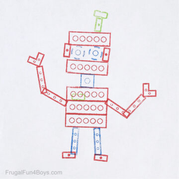 LEGO Stamping: It's Art with Bricks! - Frugal Fun For Boys and Girls