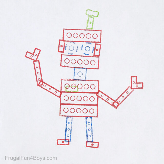 LEGO Stamping: It's Art with Bricks! - Frugal Fun For Boys and Girls
