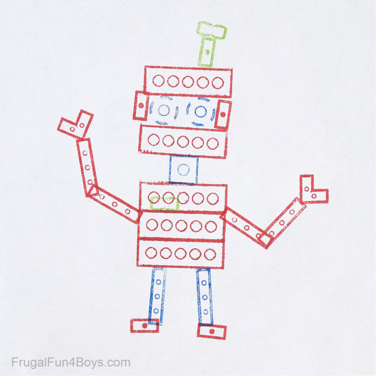 LEGO Stamping: It's Art with Bricks! - Frugal Fun For Boys and Girls