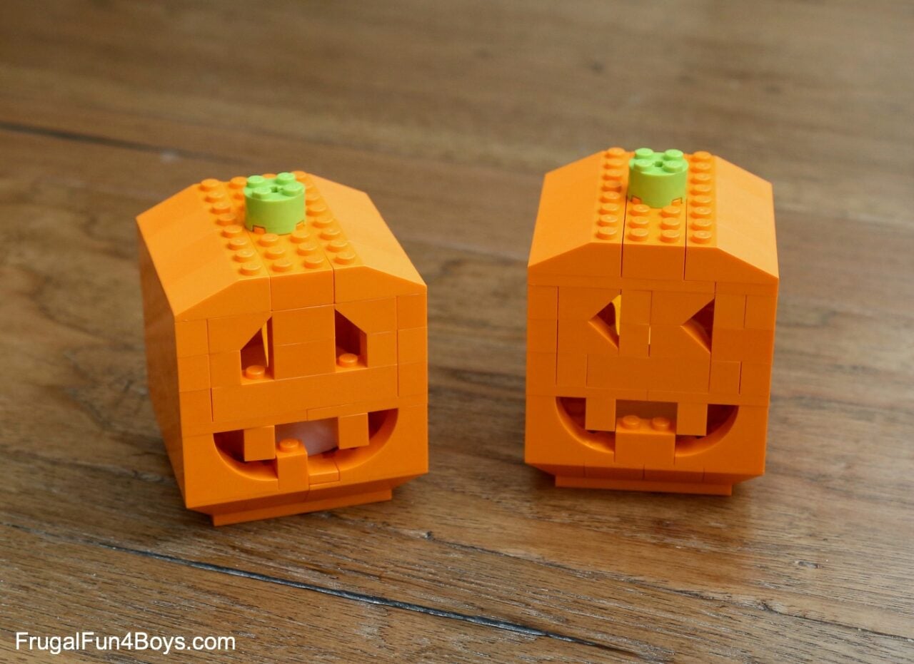 How to Build Pumpkin Lanterns with LEGO Bricks - Frugal Fun For Boys ...
