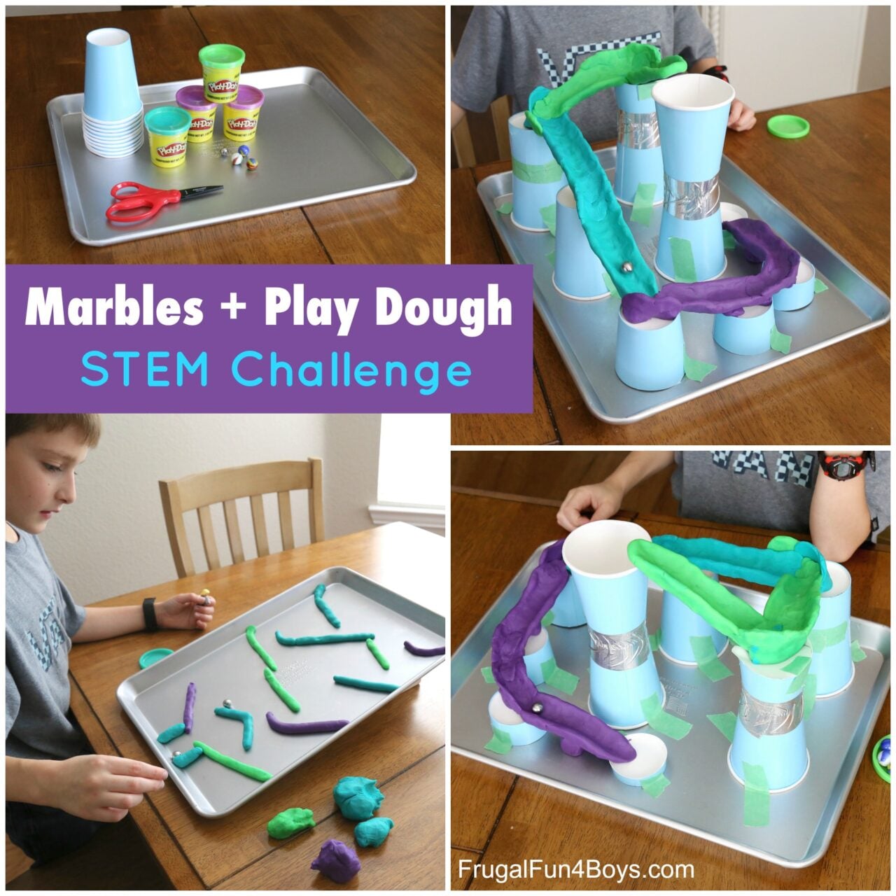 Paper Plate Marble Track - Frugal Fun For Boys and Girls