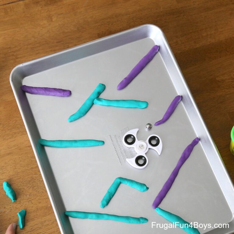 Marbles and Play Dough STEM Challenge - Frugal Fun For Boys and Girls