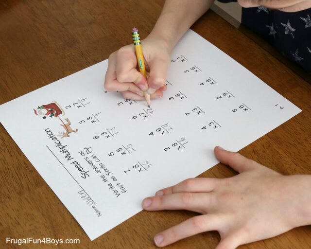 Make Math FUN with Christmas Multiplication Pages - Frugal Fun For Boys ...
