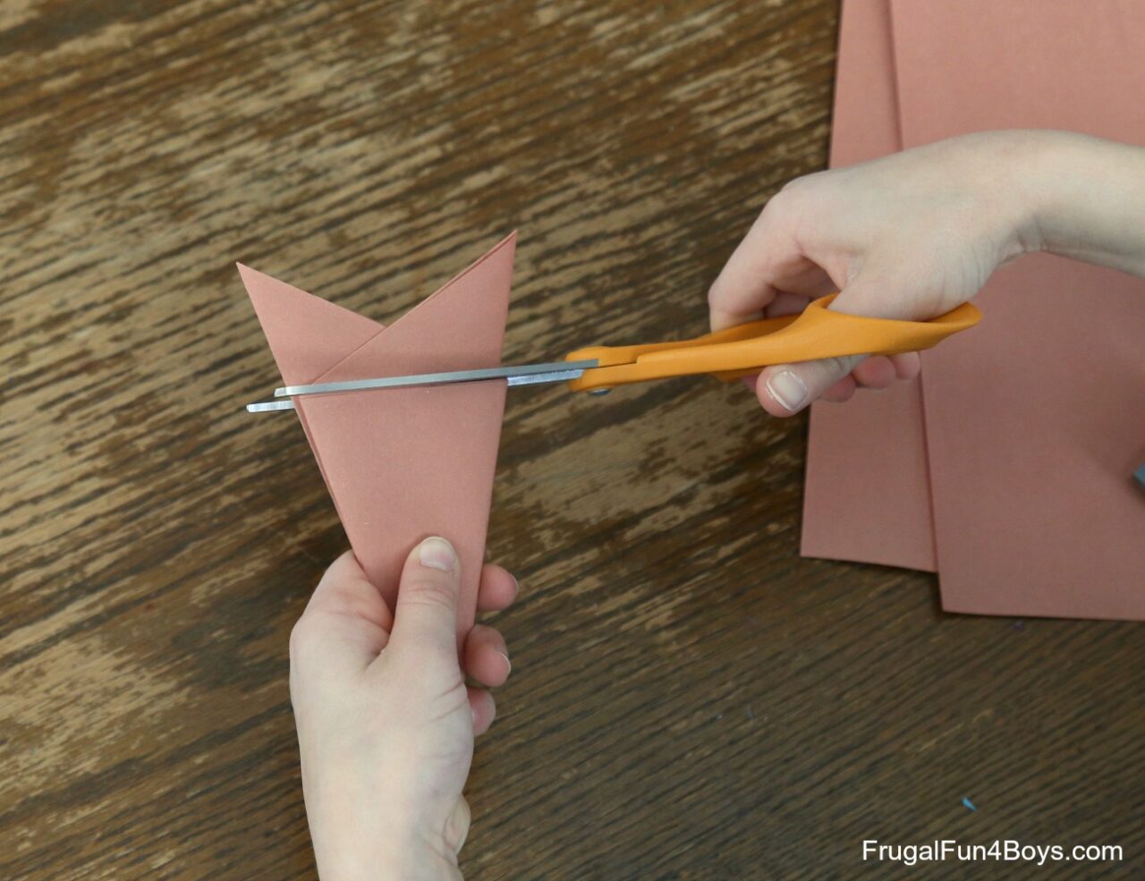 How to Fold and Cut Gingerbread Men Snowflakes - Frugal Fun For Boys ...