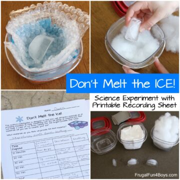 Melting Ice Science Experiments {Fun!} - Frugal Fun For Boys and Girls
