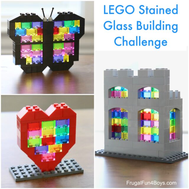 Stained Glass LEGO Building Challenge - Frugal Fun For Boys and Girls
