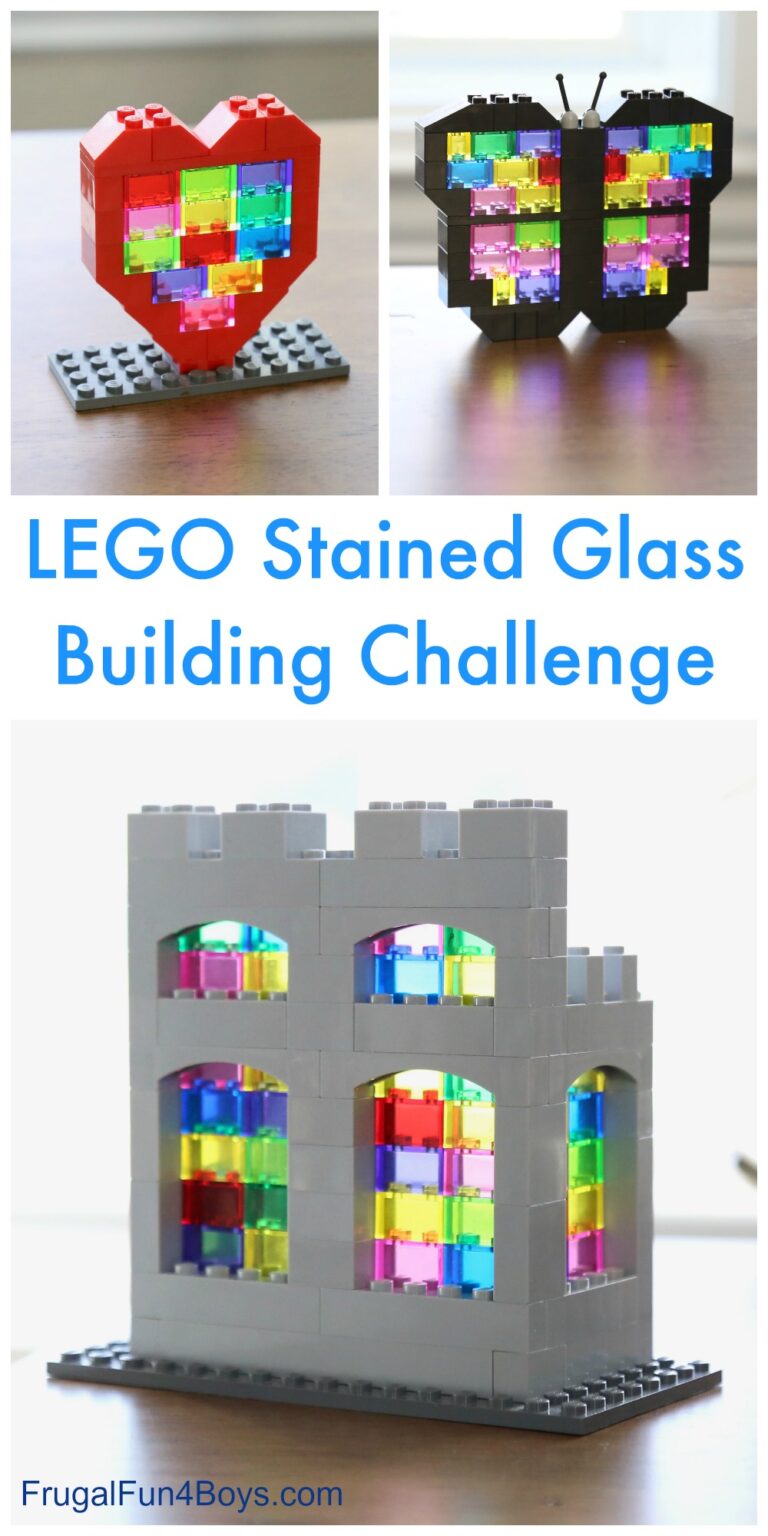 Stained Glass LEGO Building Challenge - Frugal Fun For Boys and Girls