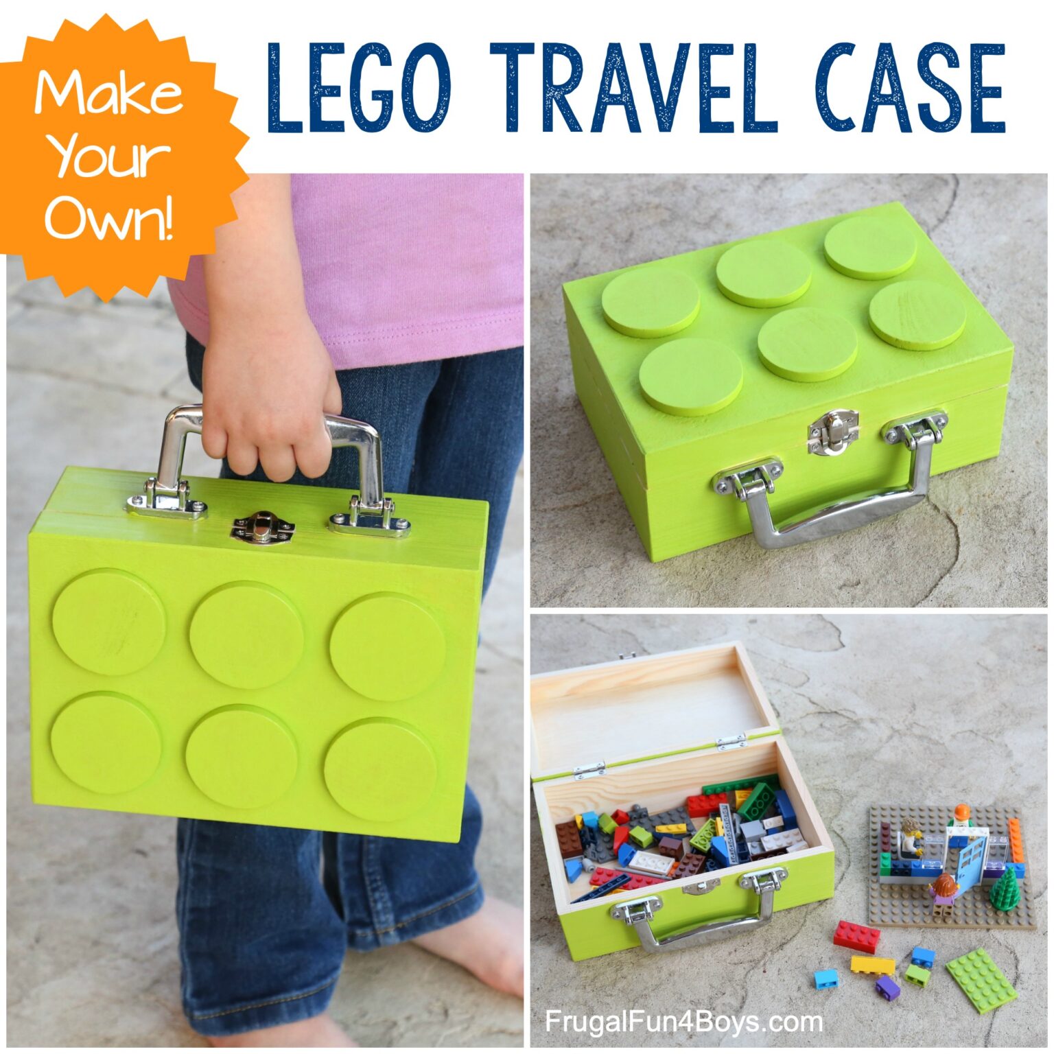 Make Your Own LEGO Brick Travel Case - Frugal Fun For Boys and Girls