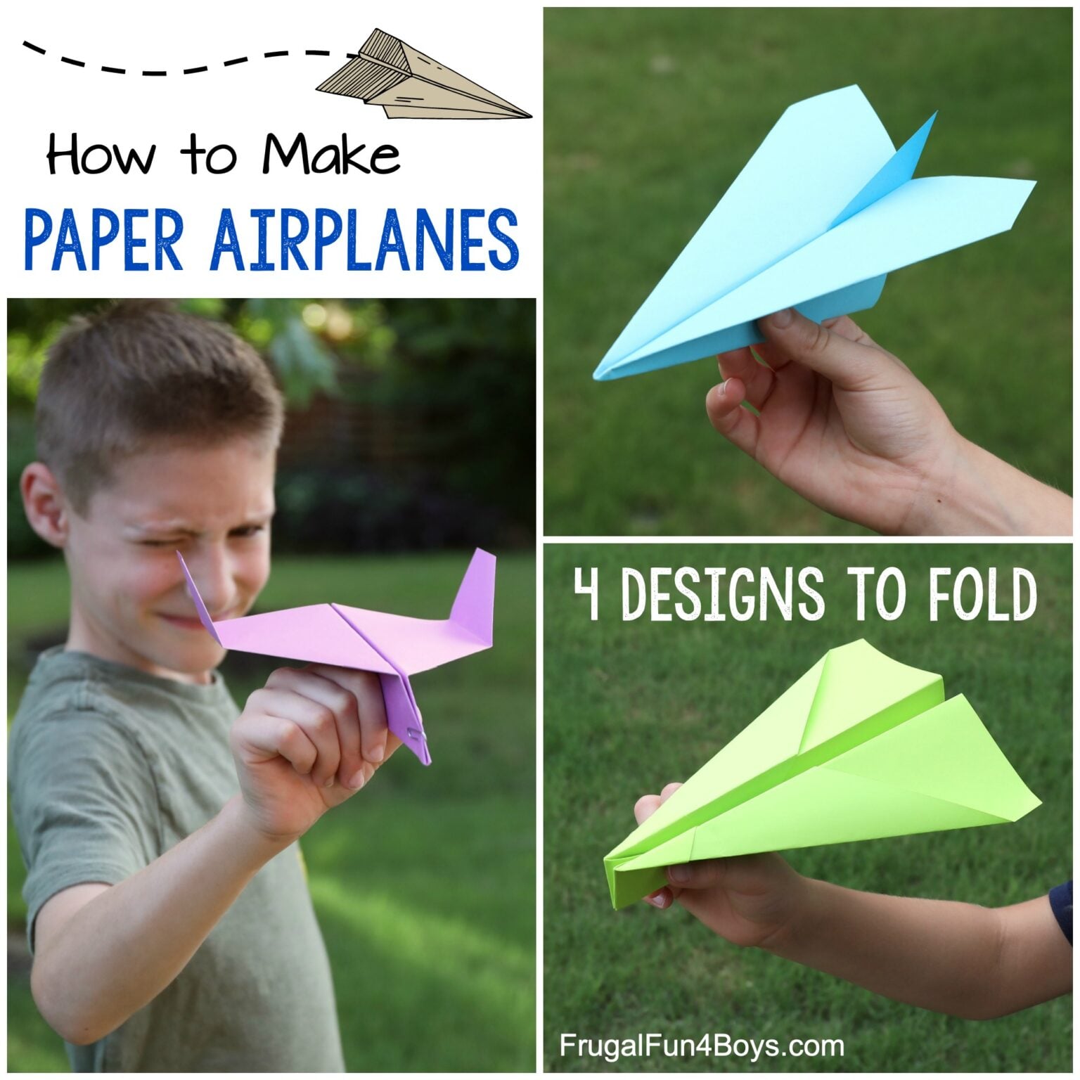 Paper Airplane Test Lab - Frugal Fun For Boys and Girls