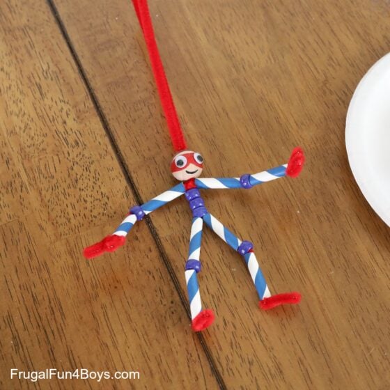 How to Make Pipe Cleaner Superheroes - Frugal Fun For Boys and Girls