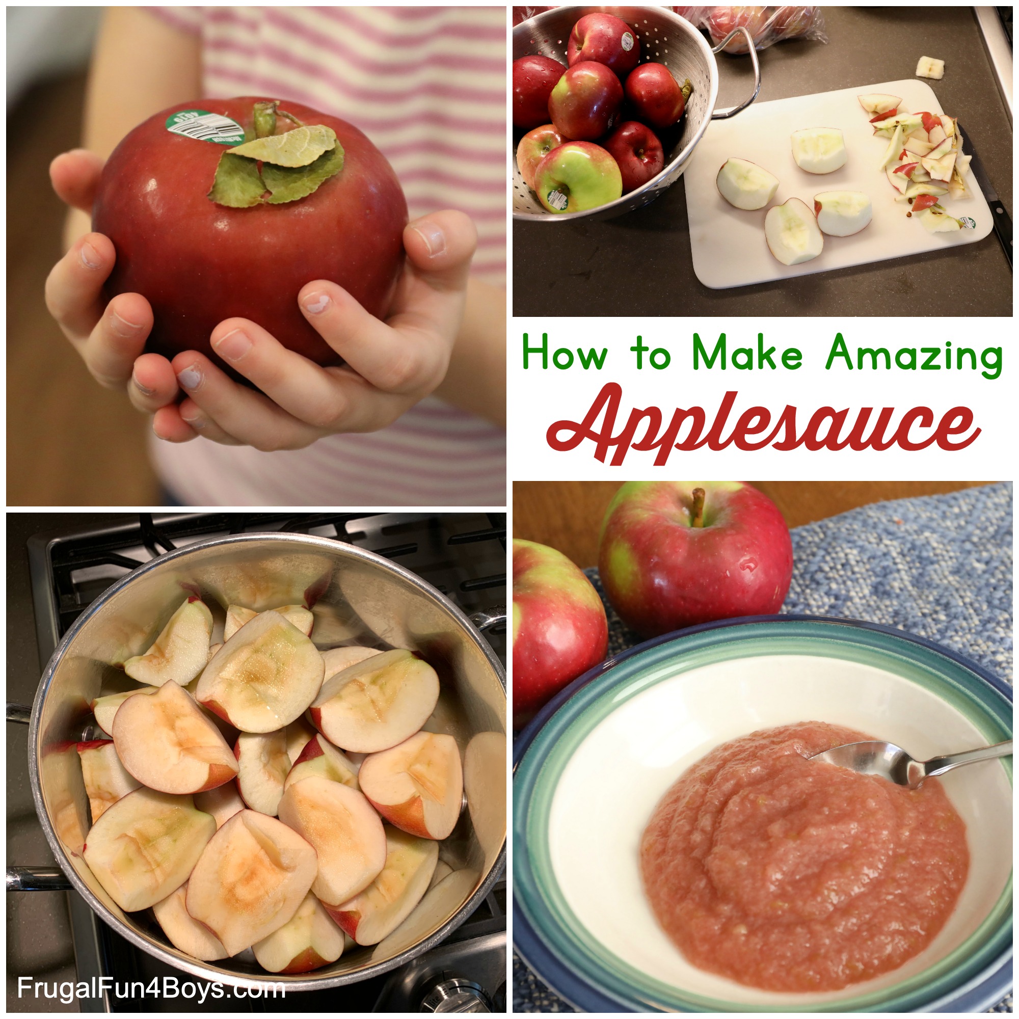 How To Make Amazing Homemade Applesauce Frugal Fun For Boys And Girls