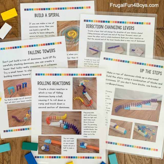 Engineering Challenges with Domino Chain Reactions (Printable Cards ...