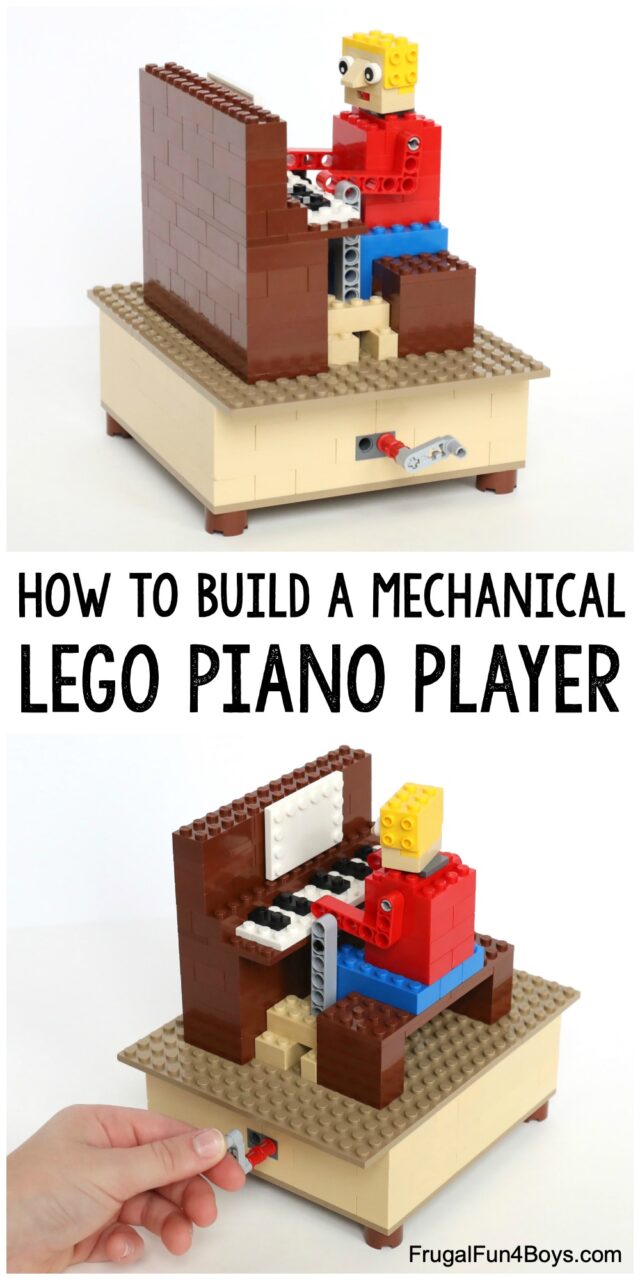 How to Build a Mechanical LEGO Piano Player - Frugal Fun For Boys and Girls