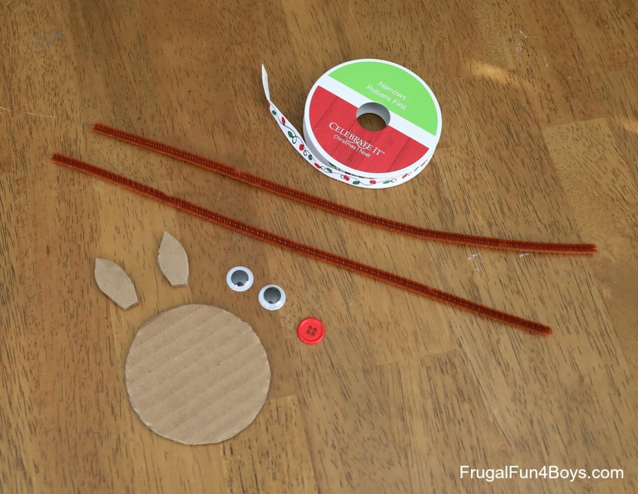 Cardboard Reindeer Ornament Christmas Craft for Kids - Frugal Fun For ...