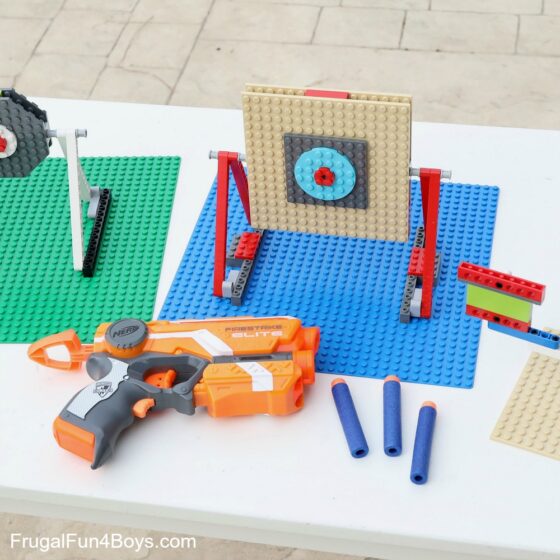 How to Build Spinning LEGO Nerf Targets - Frugal Fun For Boys and Girls