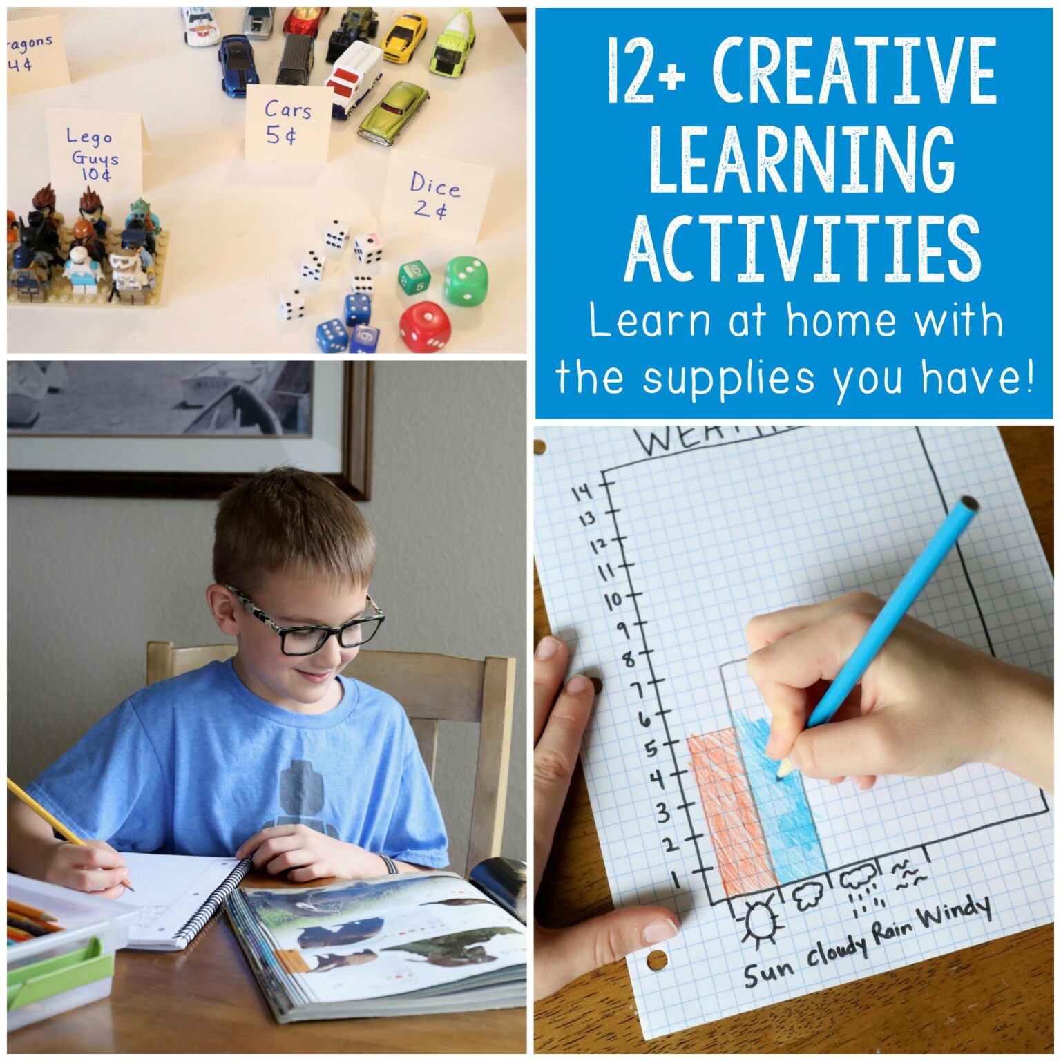Activities for Kids to Learn at Home with Materials You Have - Frugal ...