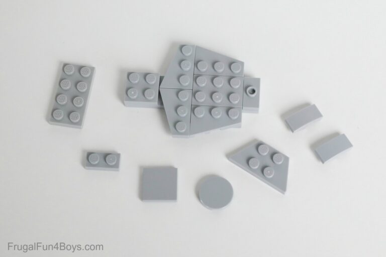 Build a Mini Razor Crest with LEGO Bricks - Frugal Fun For Boys and Girls