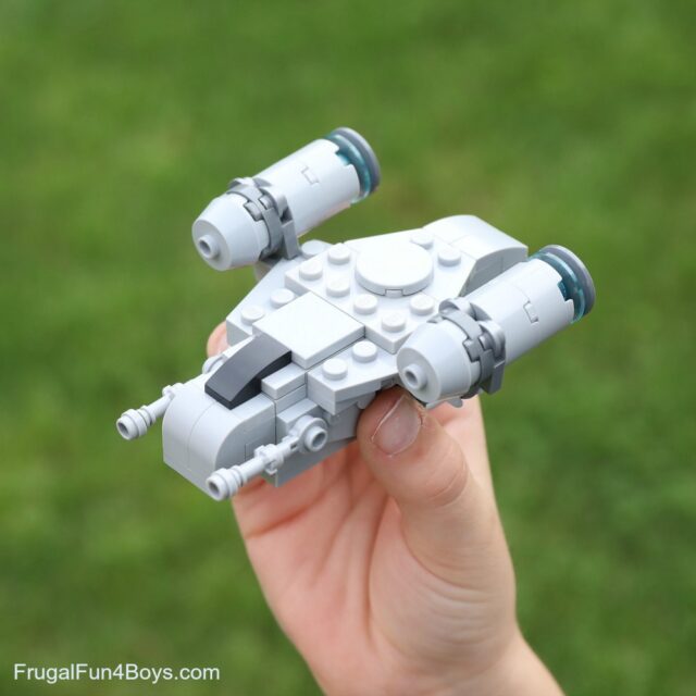 Build a Mini Razor Crest with LEGO Bricks - Frugal Fun For Boys and Girls