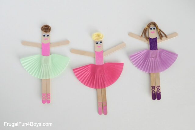 Craft Stick Ballerina Craft - Frugal Fun For Boys and Girls