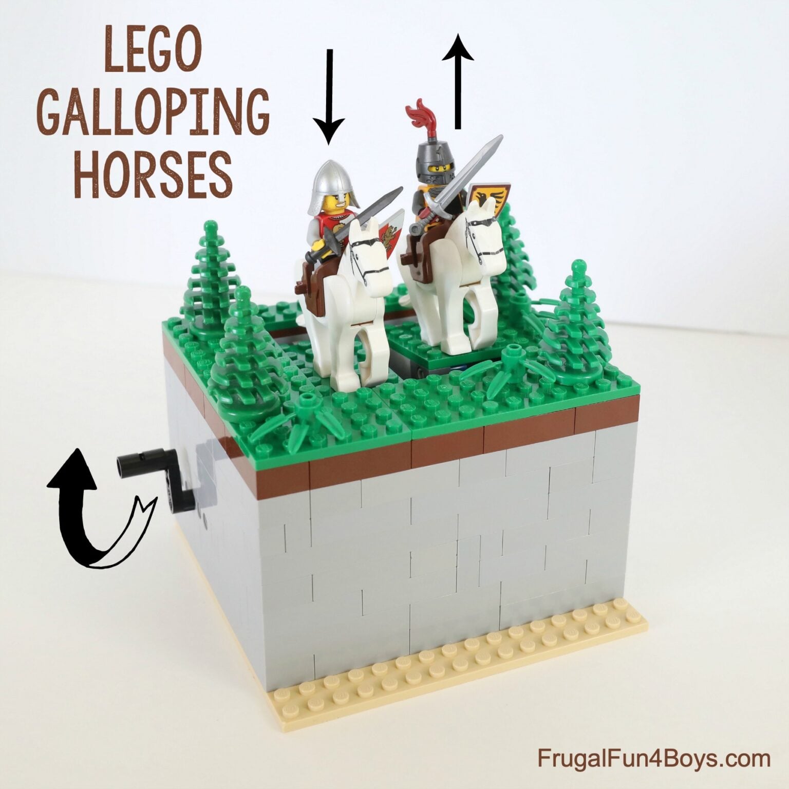 Build LEGO Galloping Horses - Frugal Fun For Boys and Girls