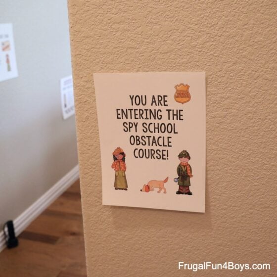 Make an Indoor Spy Obstacle Course - Frugal Fun For Boys and Girls