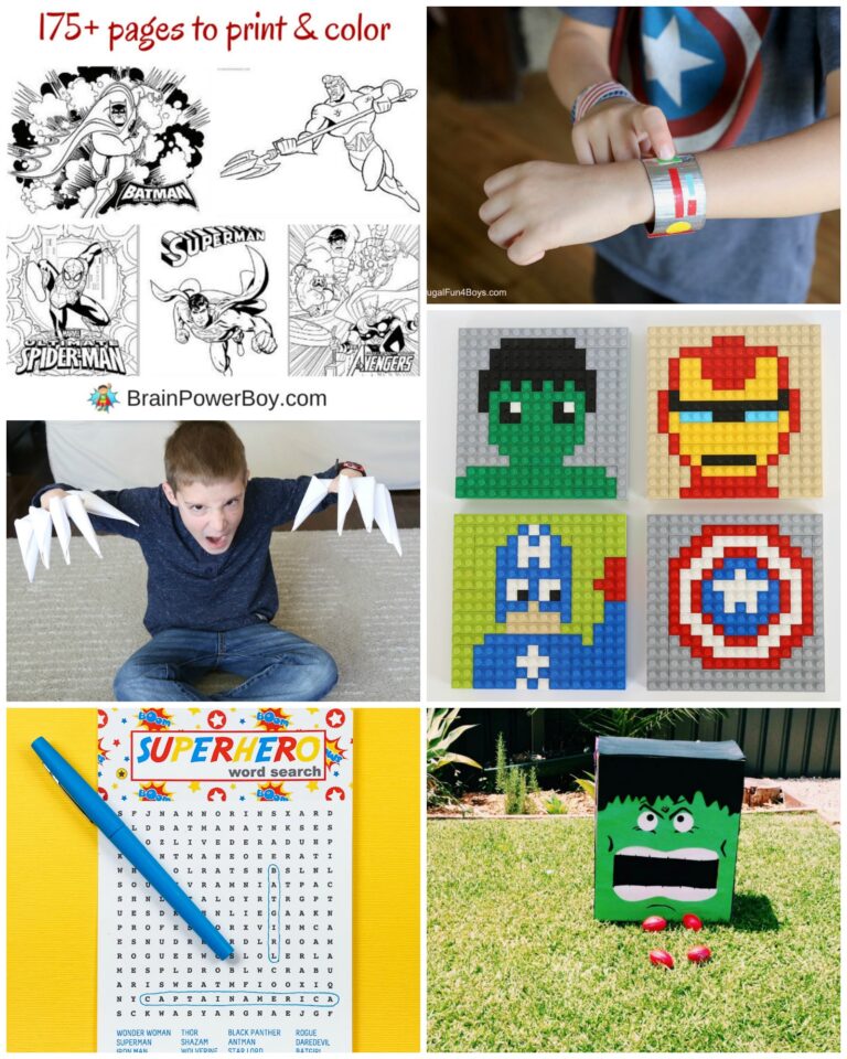 Superhero Week! Crafts, Activities, and Learning Activities - Frugal ...